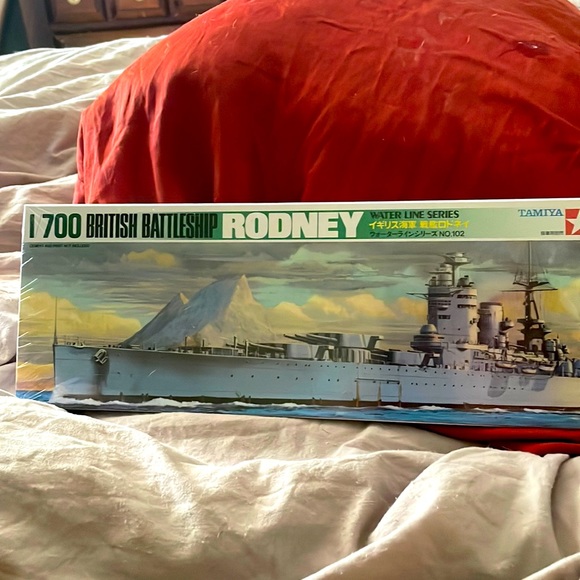 tamiya | Toys | I70 British Battleship Rodney Water Line Series Model ...